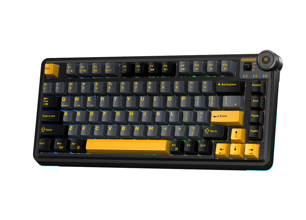 Bàn phím cơ AULA AU75 Golden 3 Mode Star Vector Switch